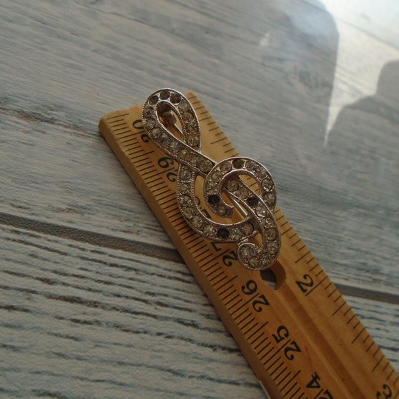 Jewelry | Vintage Treble Clef Brooch | Poshmark